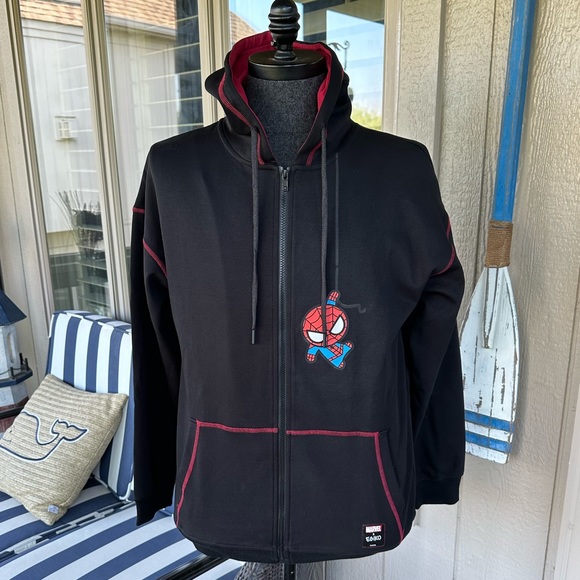 Marvel + Ebiko | Shirts | Marvel Ebiko Chibi Mens Black Red Spiderman ...